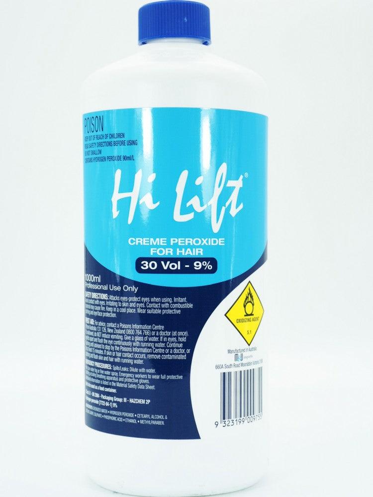 Hi Lift Cream Peroxide 30vol 1000ml at KK Hair